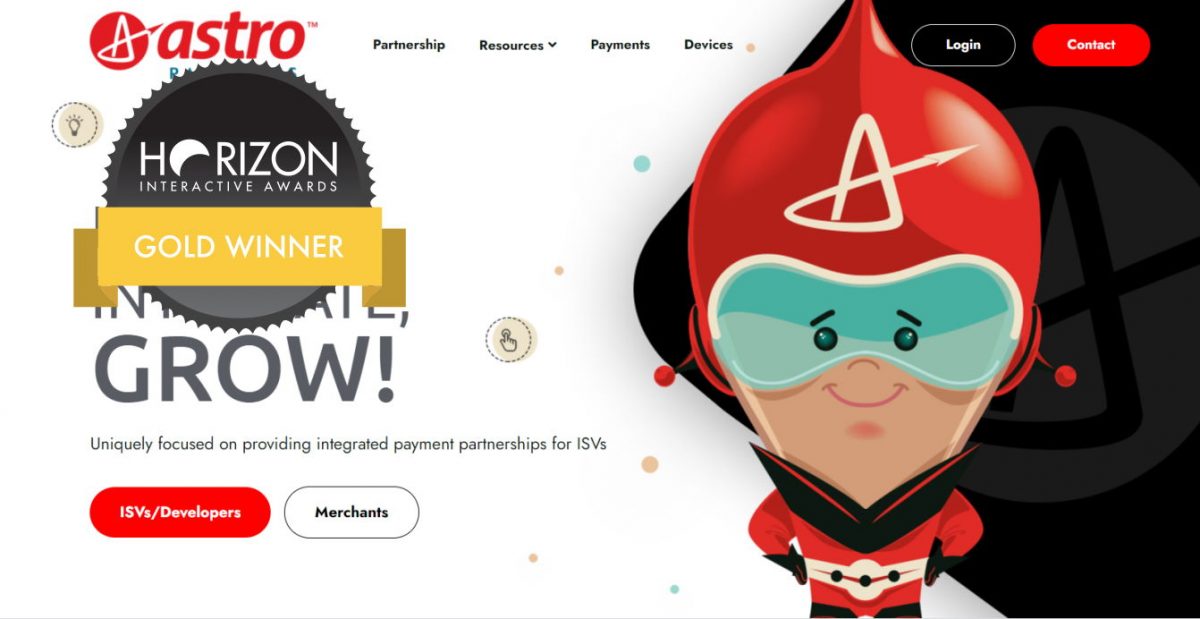 Astro - Gold Web Design Award Winner - The Story